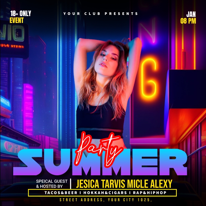 PARTY INSTA.E Template | PosterMyWall