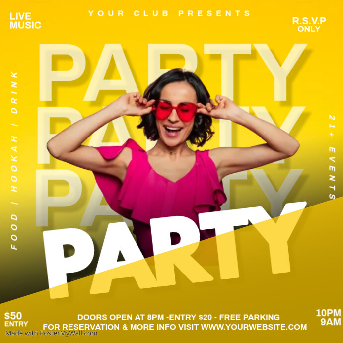 PARTY INSTA.E Template | PosterMyWall