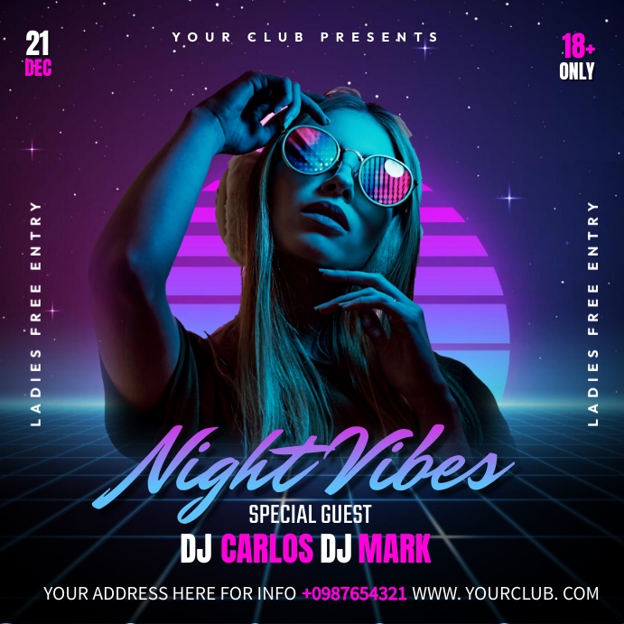 Plantilla de De Insta.kc de Fiesta de | PosterMyWall