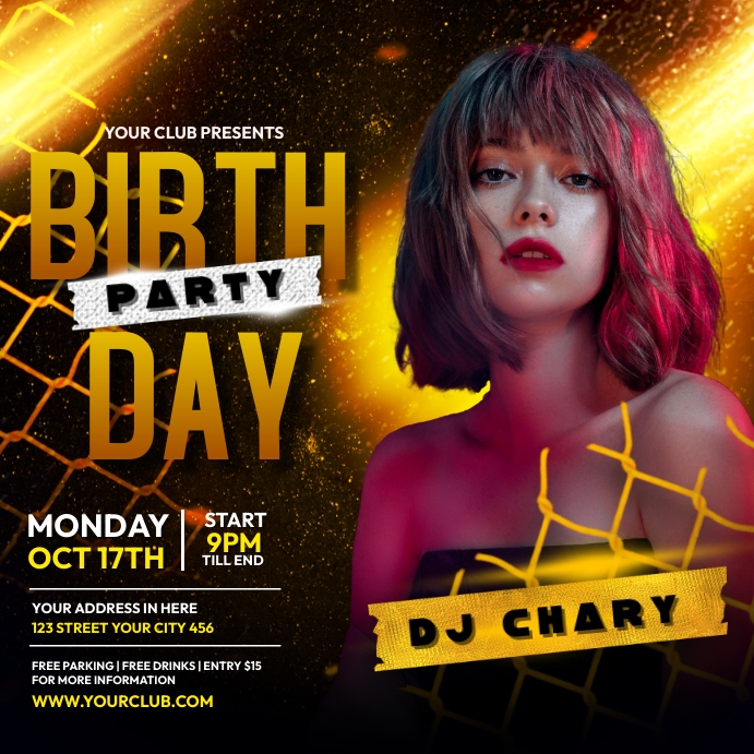 PARTY INSTA.KC Template | PosterMyWall