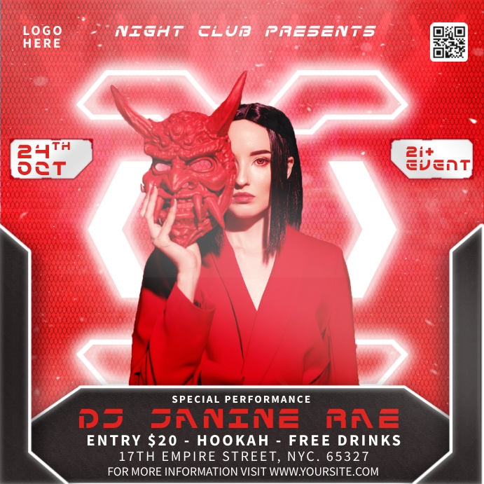 PARTY INSTA.MJ Template | PosterMyWall