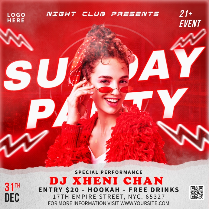 PARTY INSTA.MJ Template | PosterMyWall