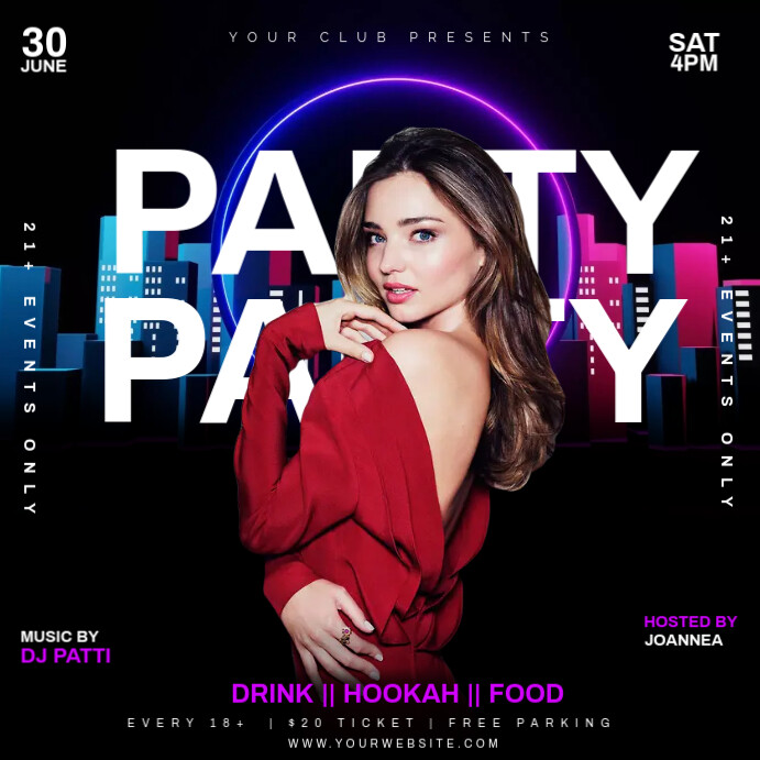 PARTY INSTA.E Template | PosterMyWall