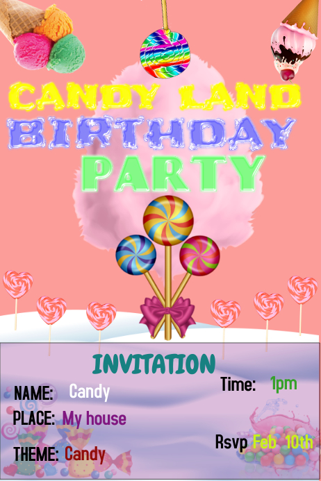 PARTY INVITATION Template | PosterMyWall