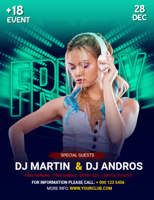 Party Invitation Flyers Template | PosterMyWall