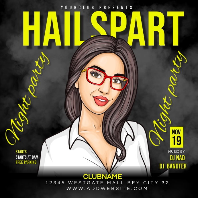 party invitation poster Template | PosterMyWall