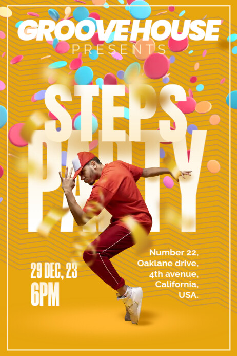 Party Invitation Poster Template | PosterMyWall