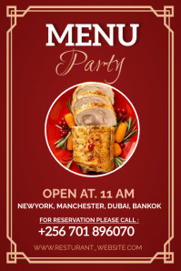 Hotel menu Template | PosterMyWall