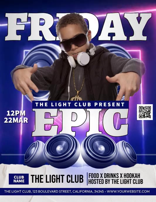 Party Music Event Ads Template | PosterMyWall