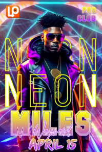 Neon Poster Template | PosterMyWall