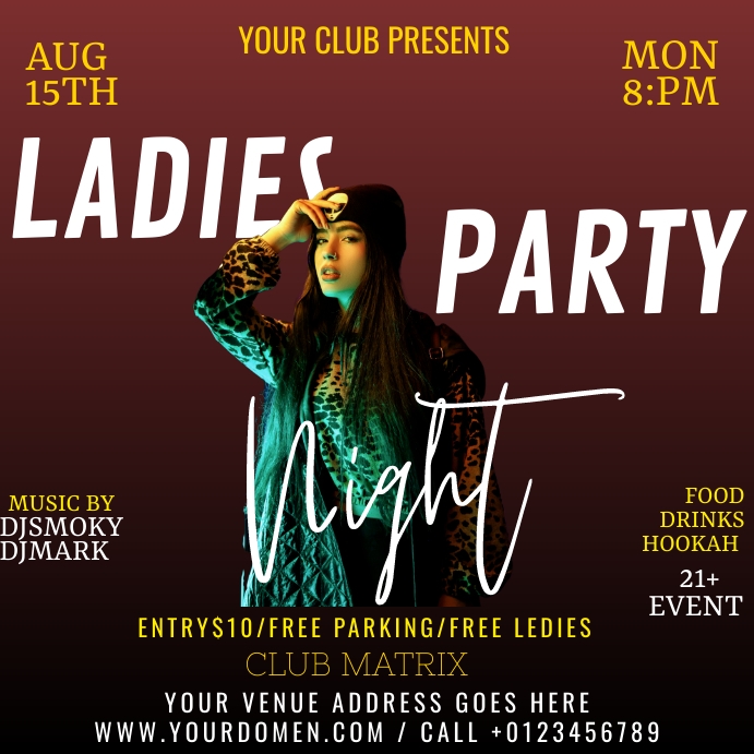 PARTY night (2) Template | PosterMyWall