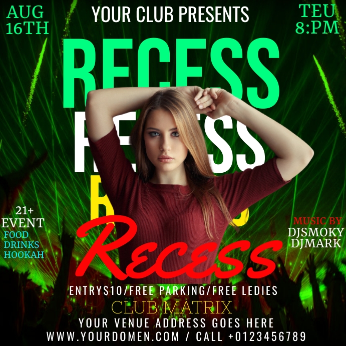 PARTY night (2) Template | PosterMyWall