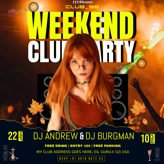 party night ad Template | PosterMyWall