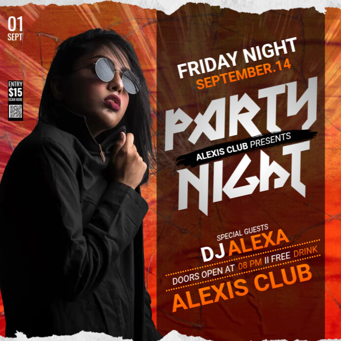Party Night Ads Template | PosterMyWall
