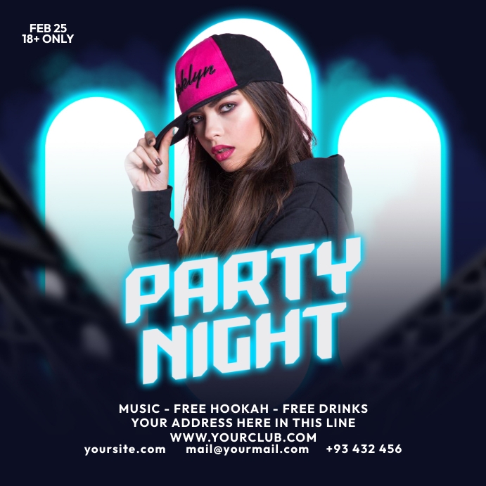 Party Night Ads Template | PosterMyWall