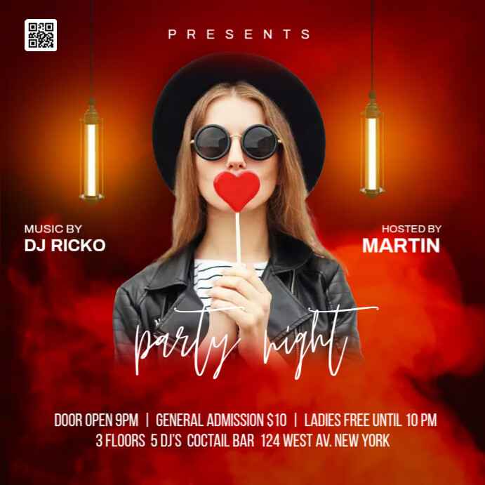 Party Night Ads Template | PosterMyWall