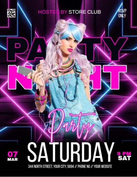 Party Night Ads Template | PosterMyWall