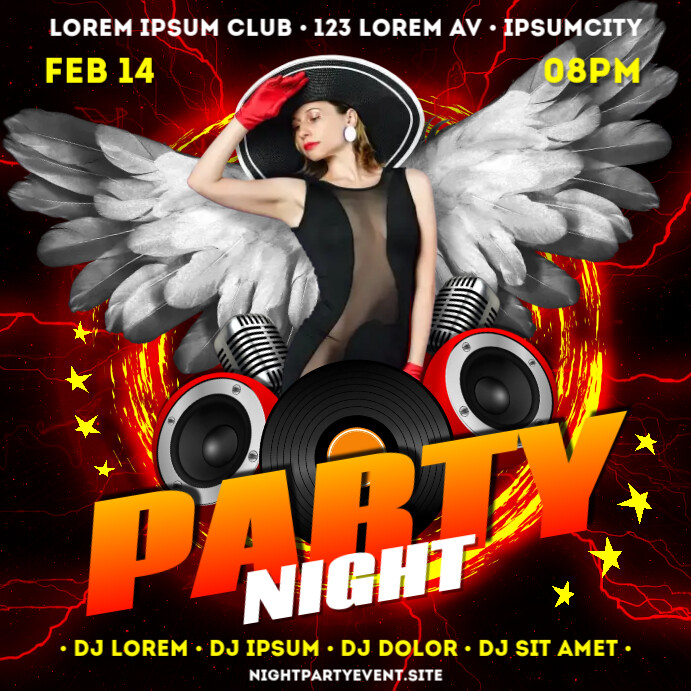 Plantilla de PARTY NIGHT BANNER | PosterMyWall