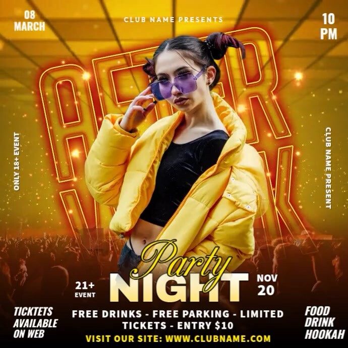 Party Night Celebration Video Ads Template | PosterMyWall