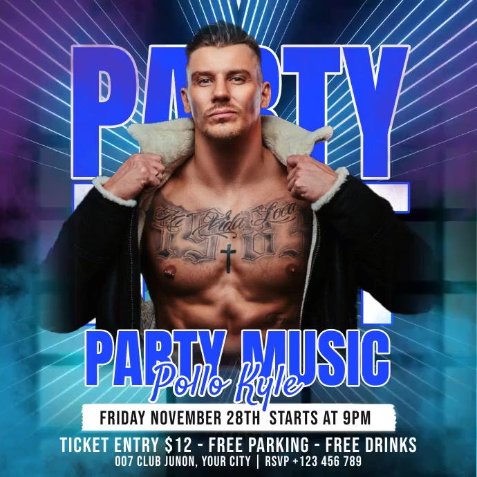 Party Night Celebration Video Ads Template | PosterMyWall