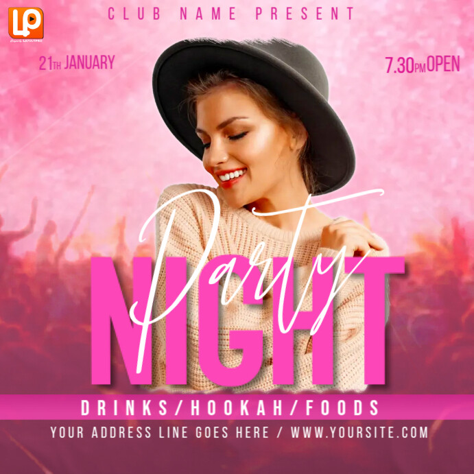 Party Night Chill Out Template | PosterMyWall