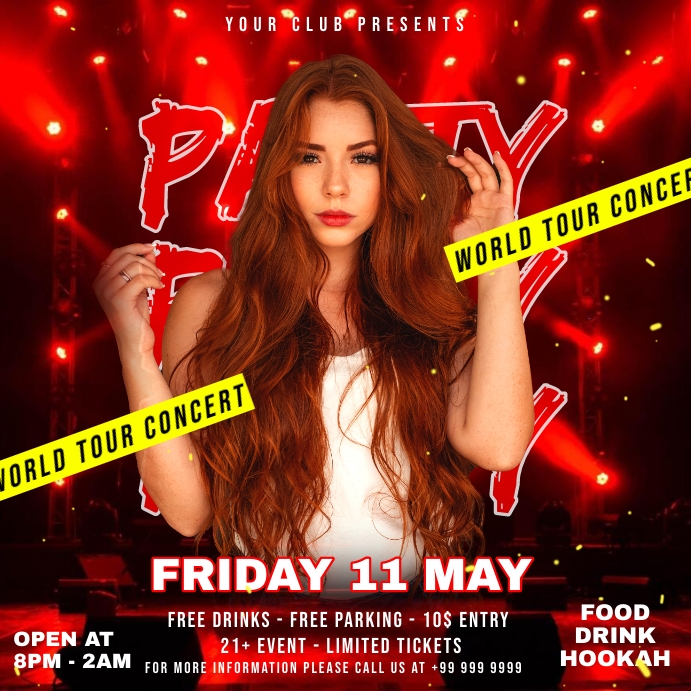 Party Night Club Event Template | PosterMyWall