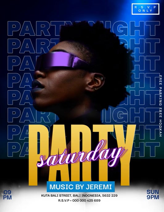 Party Night Club Video Ads Template | PosterMyWall