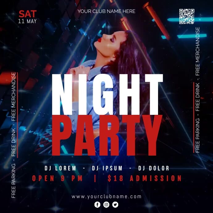 Party Night Template | PosterMyWall