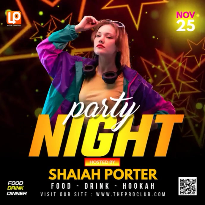 Party Night Template | PosterMyWall