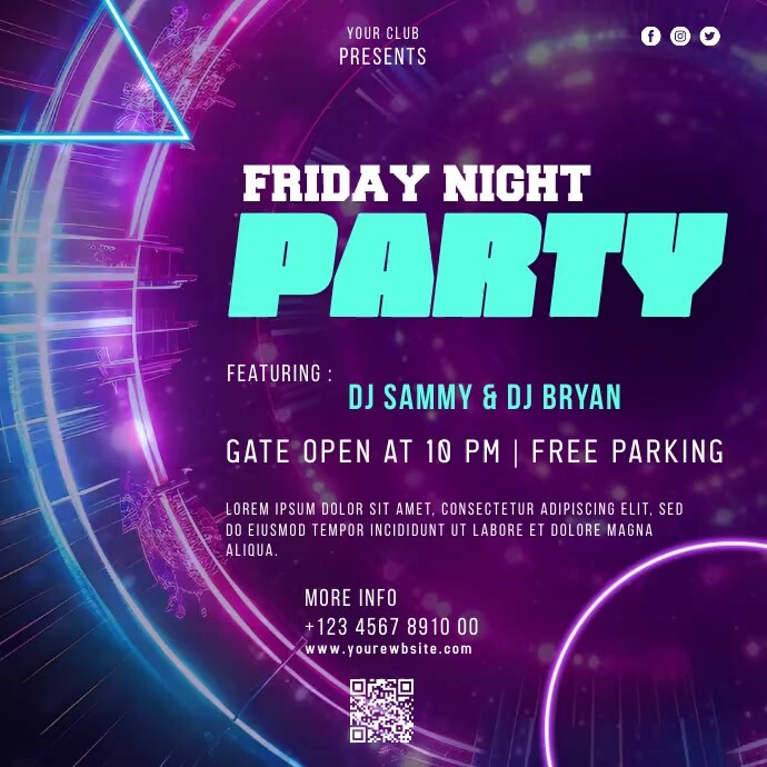 Copy of Party Night | PosterMyWall