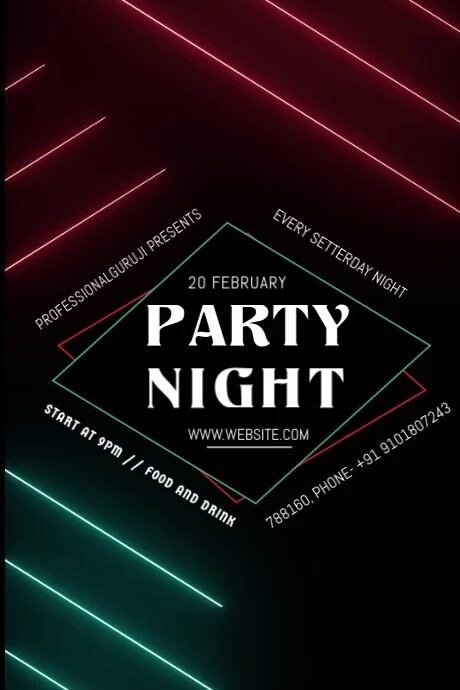 Party night Template | PosterMyWall