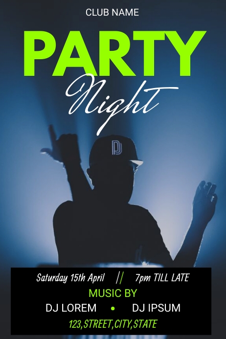 Party Night Template | PosterMyWall