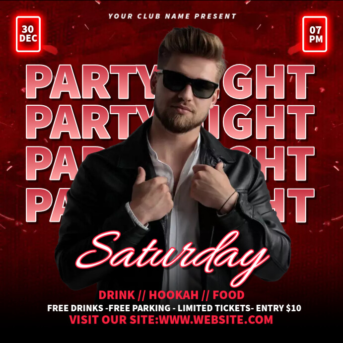 Party Night Template | PosterMyWall