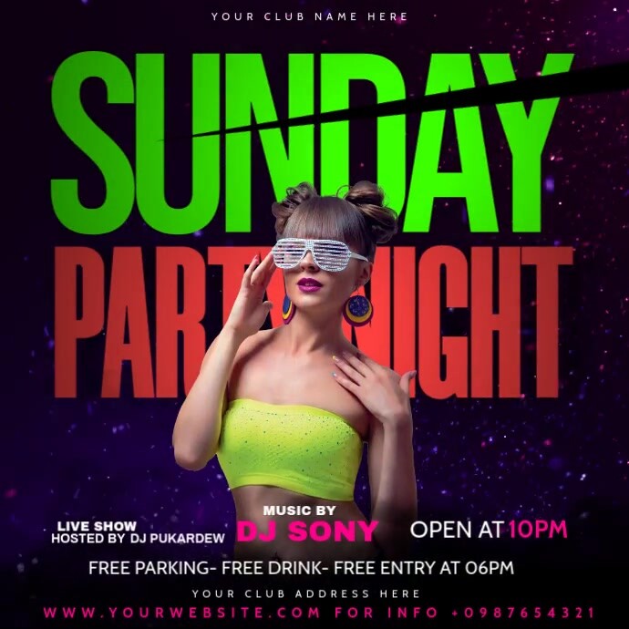 Party night Template | PosterMyWall