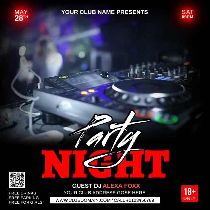 Copy of party night | PosterMyWall