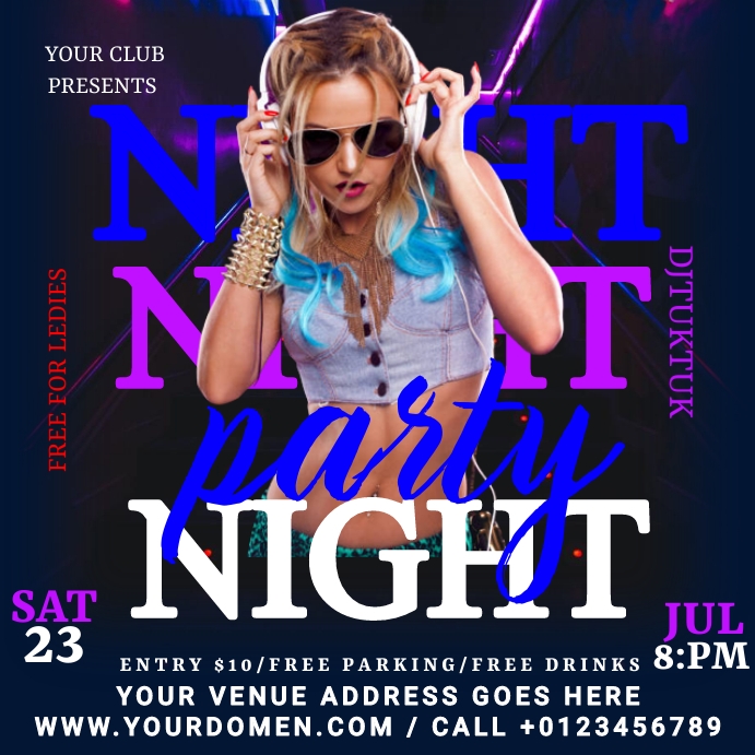Party night Template | PosterMyWall