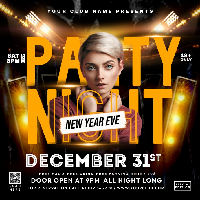 Party Night Template | PosterMyWall