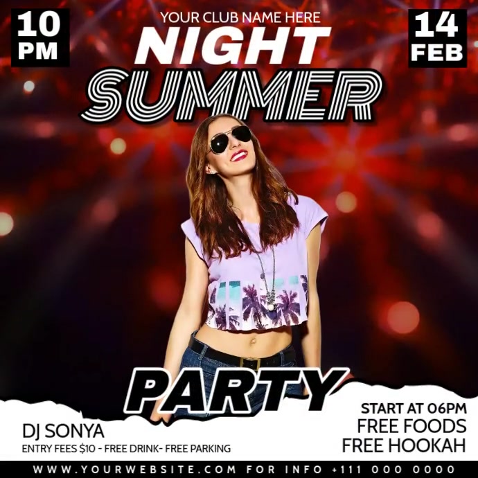 Copy of Party night | PosterMyWall