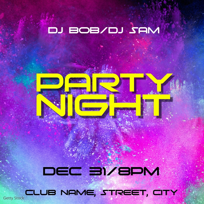 Party Night Template | PosterMyWall
