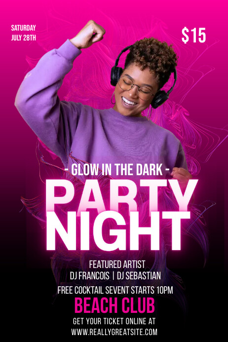 PARTY NIGHT Template | PosterMyWall