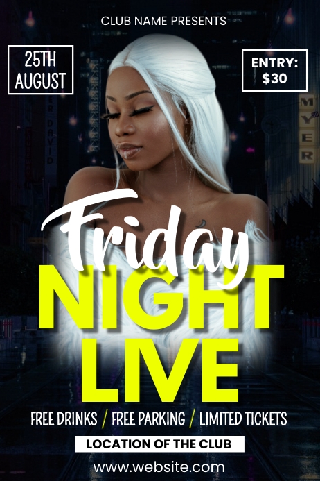 Party Night Template | PosterMyWall