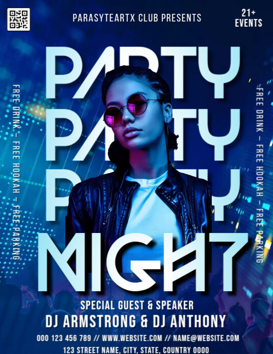 Party Night Event Template | PosterMyWall