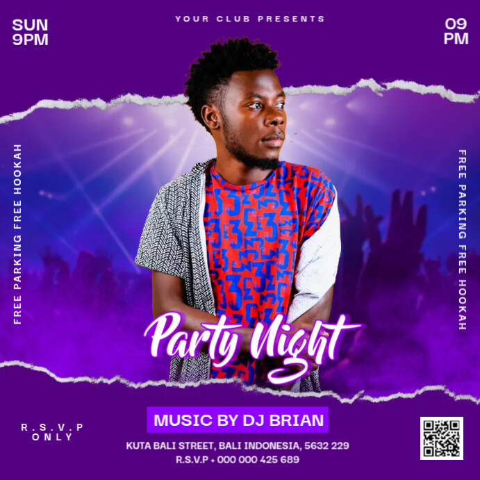 Party Night Event Template | PosterMyWall