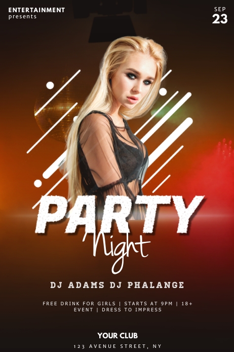 Copy of Party Night Flyer Design Template (2) | PosterMyWall
