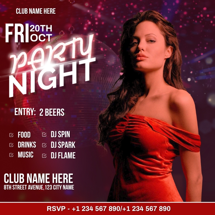 party night flyer Template | PosterMyWall