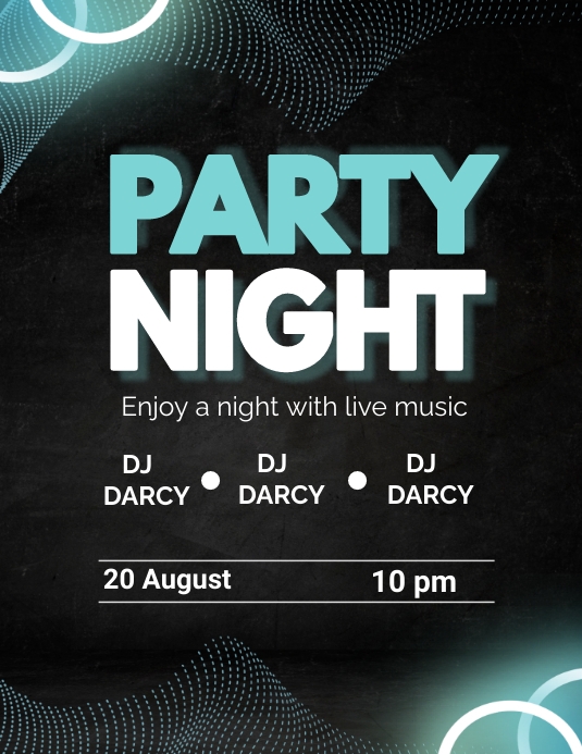 PARTY NIGHT FLYER Template | PosterMyWall