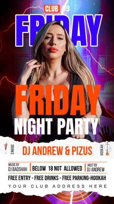 party night flyer Template | PosterMyWall
