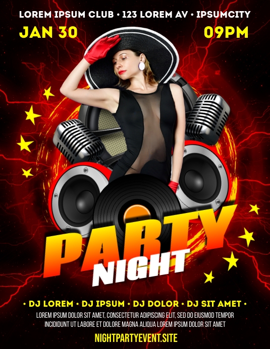 PARTY NIGHT FLYER Template | PosterMyWall