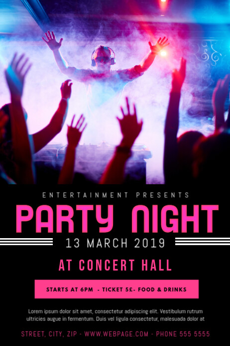 Party Night Flyer Template | PosterMyWall