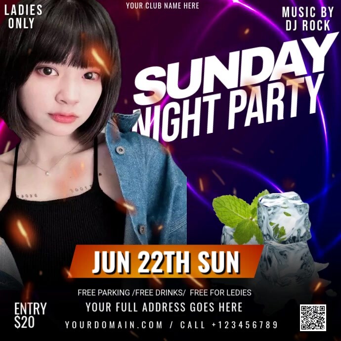 Party Night Flyers Template | PosterMyWall